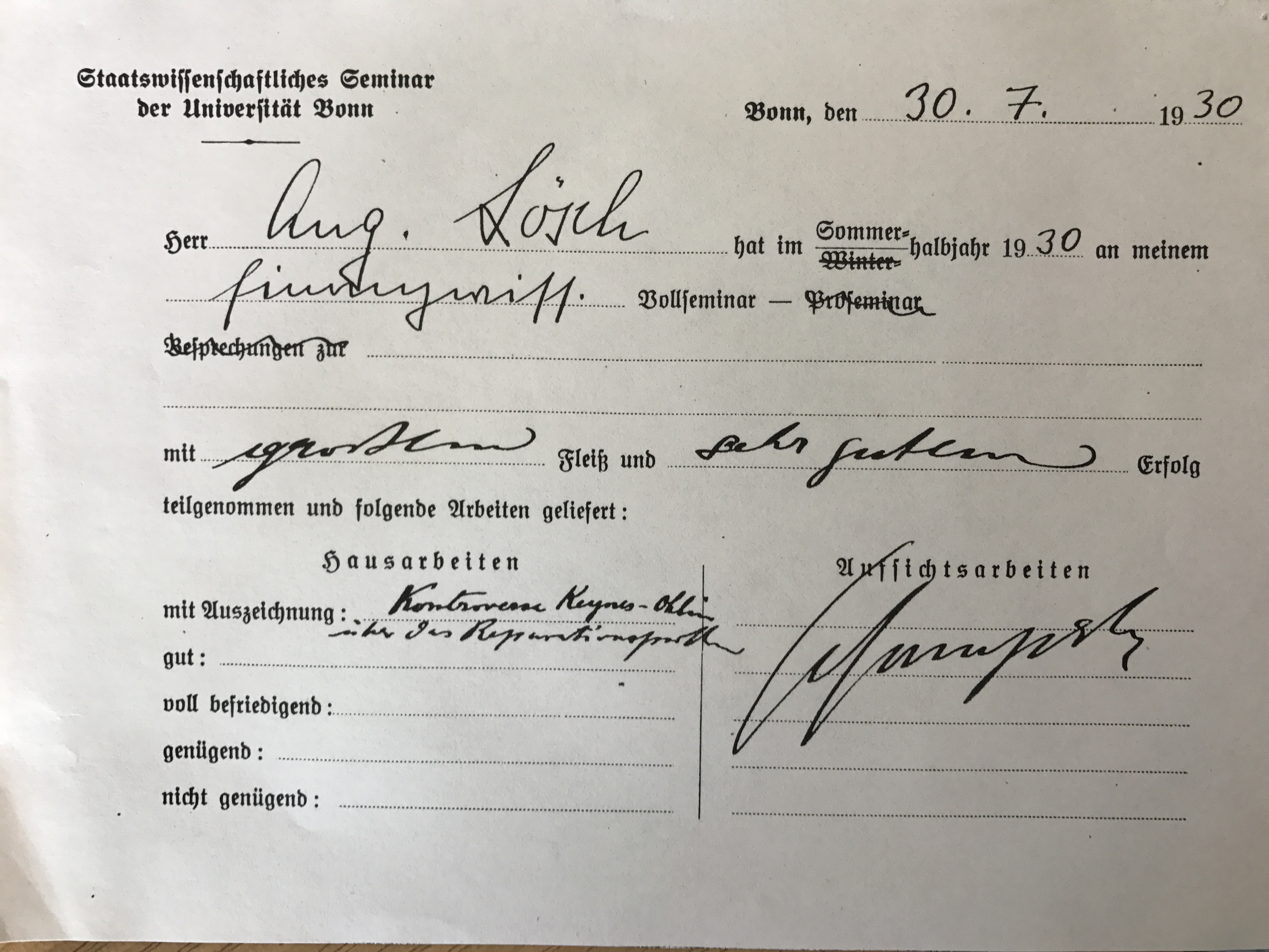August Lösch | Archive